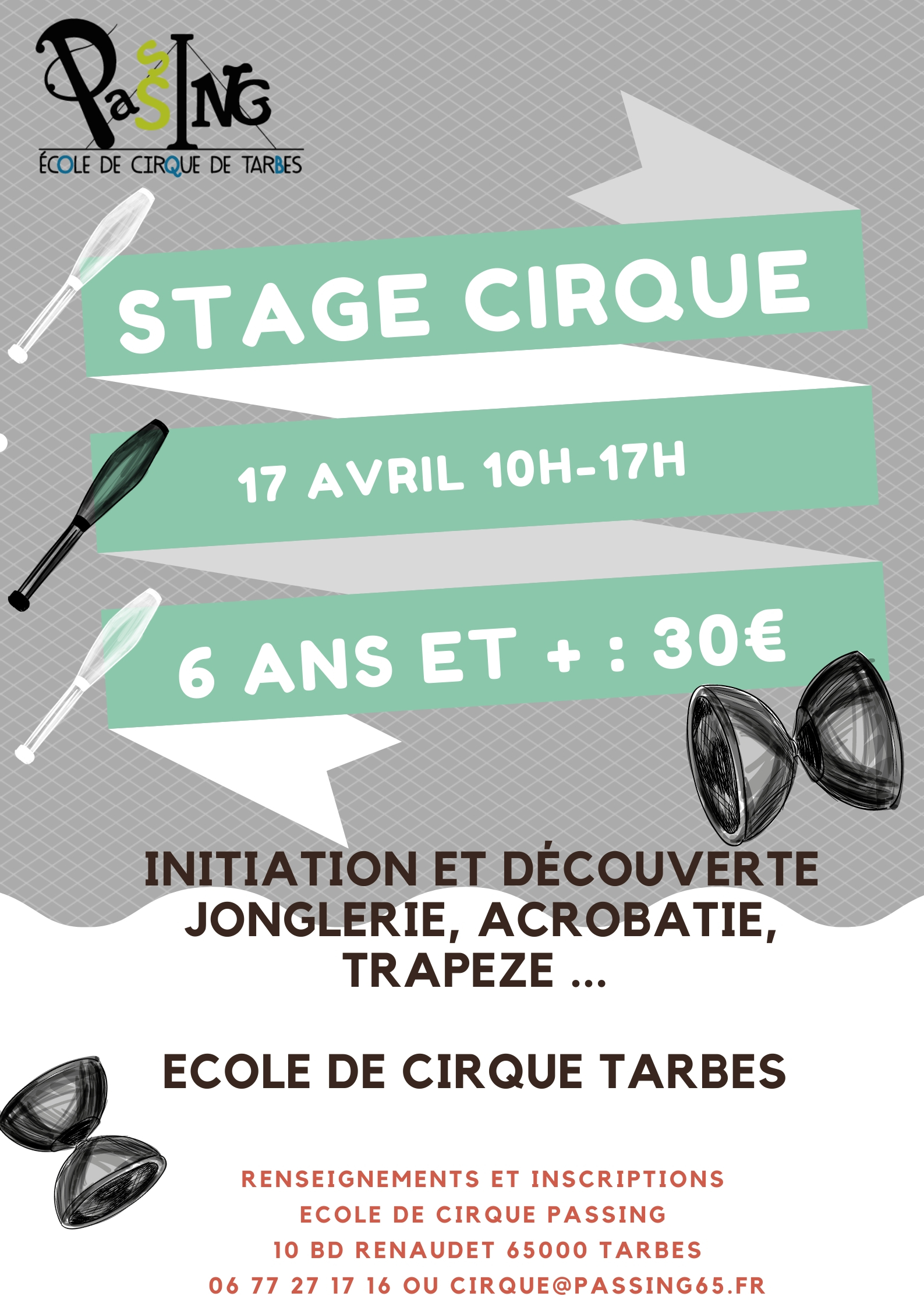 Stage cirque à la journée - Passing